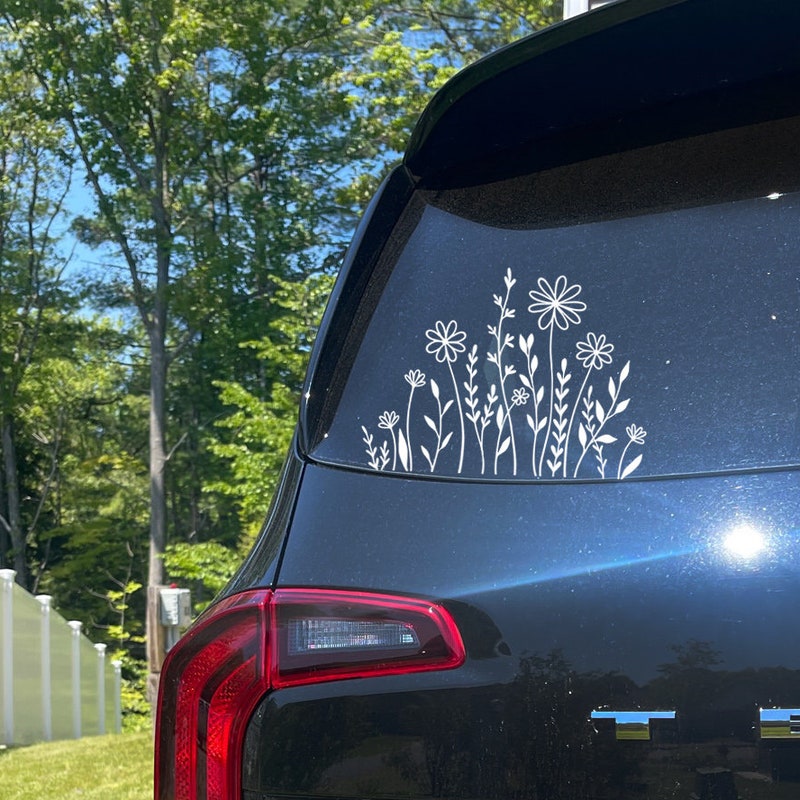 Flower Car Decal - Etsy