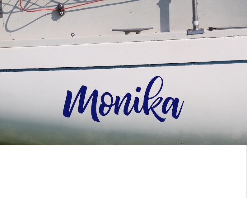 Custom Boat Name Vinyl Decal: Personalized Marine Sticker - Etsy