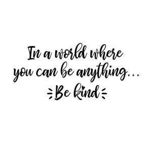 Be Kind Classroom Door Decal: Inspirational Teacher Quote - Etsy