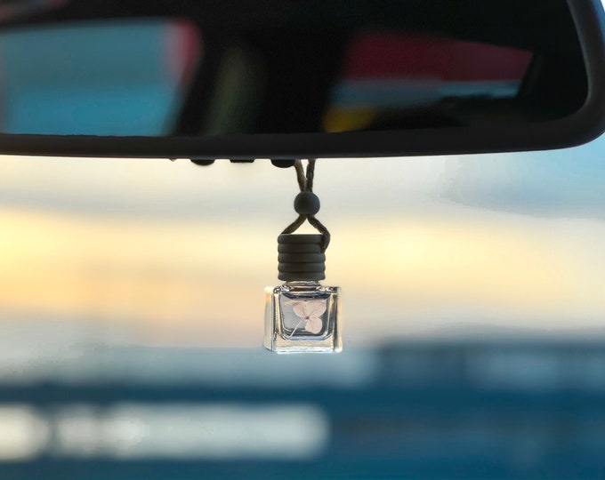 Hanging Car Diffuser With Dried Flowers, Dried Flower Car Air Freshener ...
