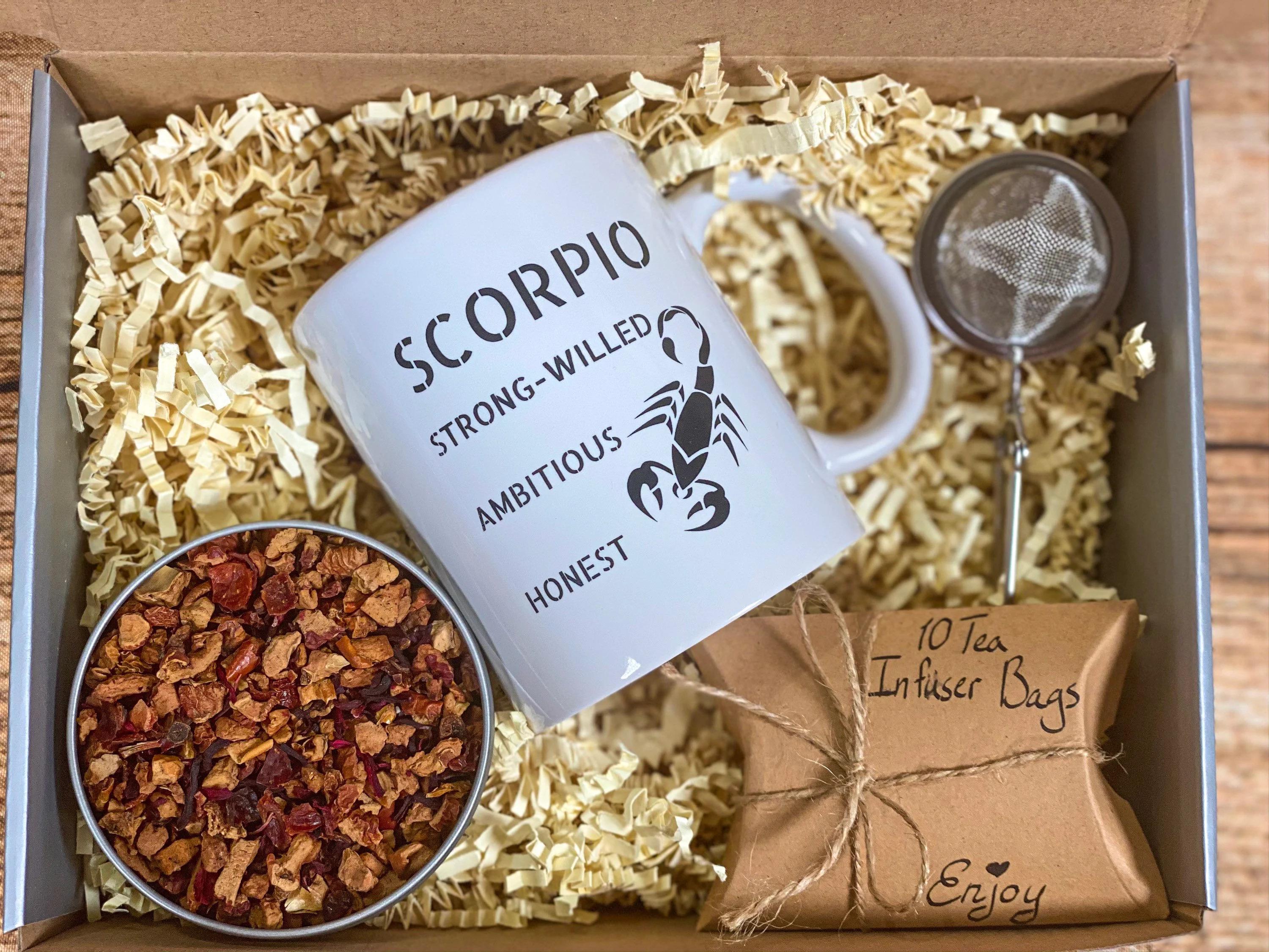 Personalized Scorpio Spa Gift Box, Zodiac Birthday Gifts for Women, Spa ...
