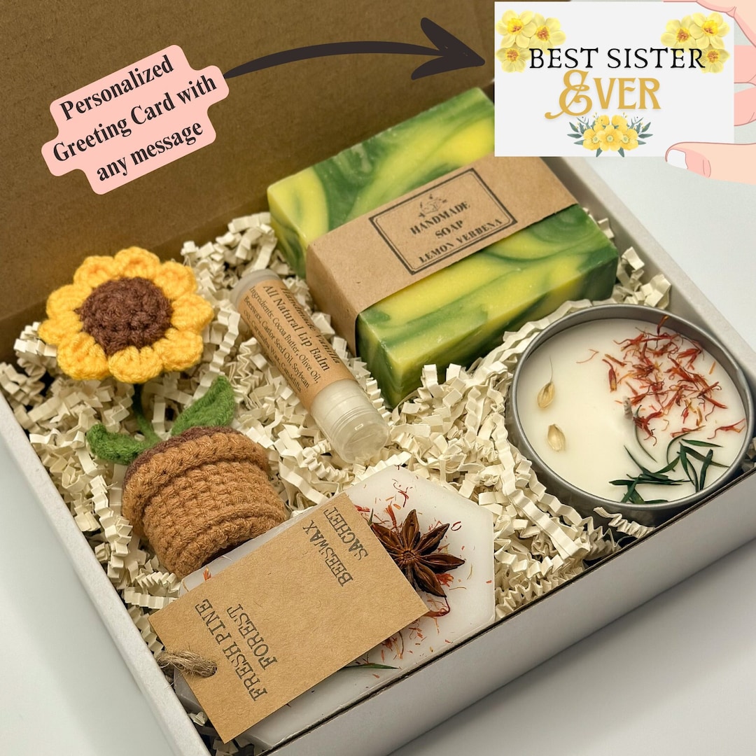 Best Sister Ever Gift Box, Birthday Gift Set, Self Care Package for ...