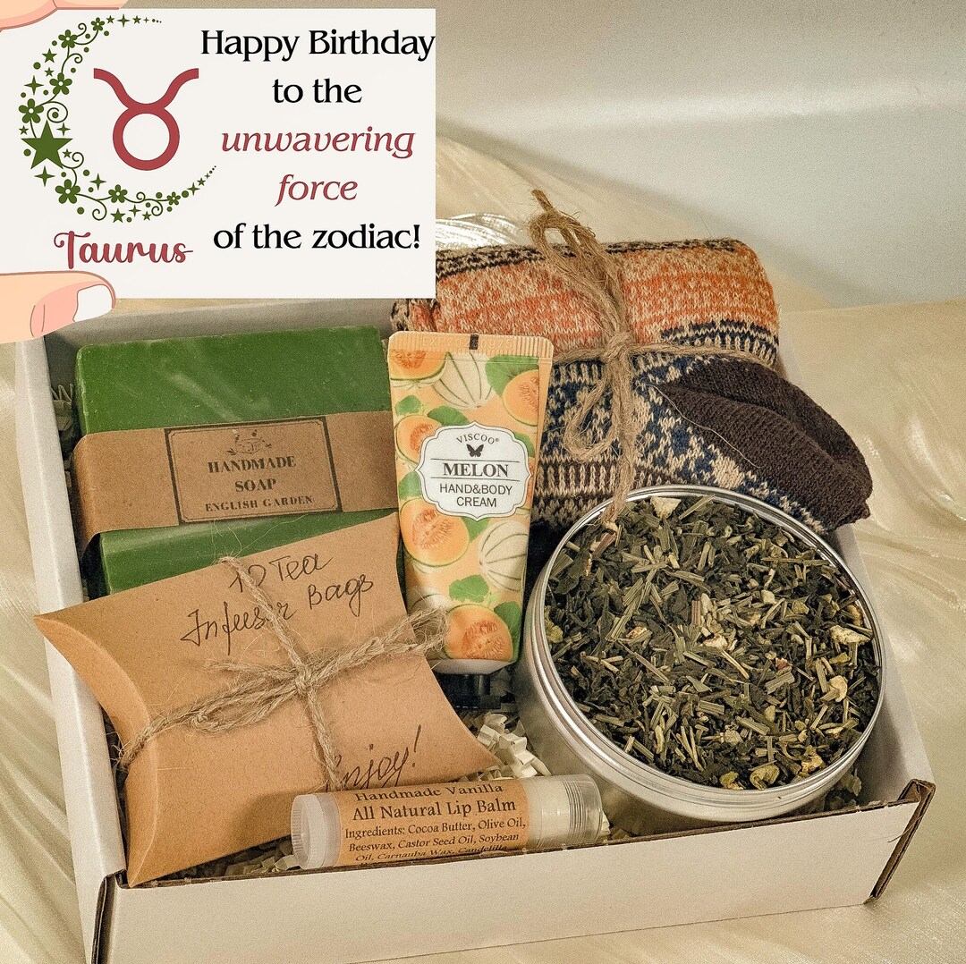 Taurus Gift Box, Personalized Gift Basket, Birthday Taurus Box, Taurus ...