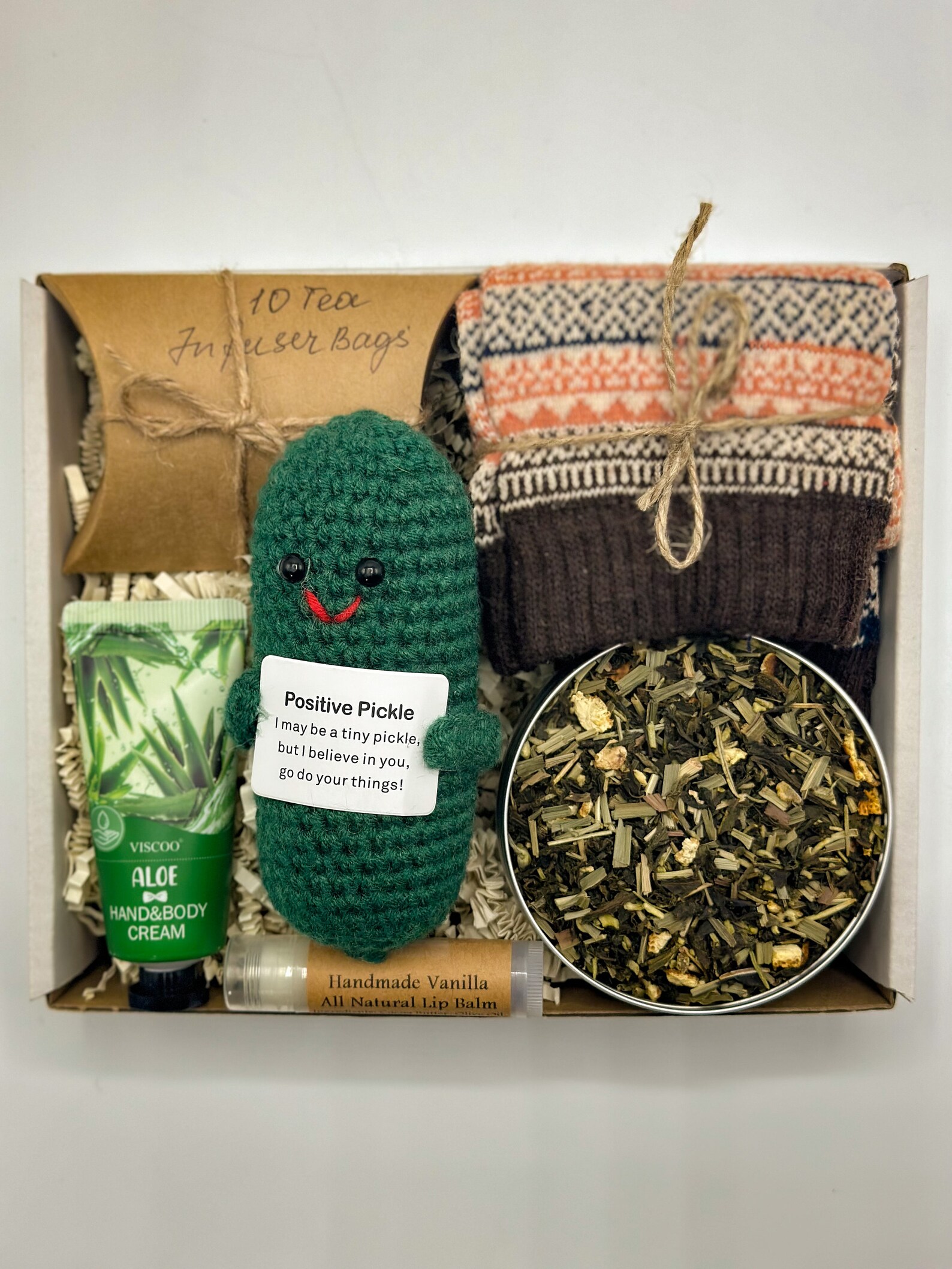 Positive Pickle Gift Box, Motivational Gift, Stress Relief Gift Basket ...