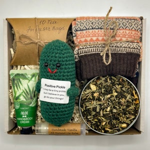 Positive Pickle Gift Box, Motivational Gift, Stress Relief Gift Basket ...