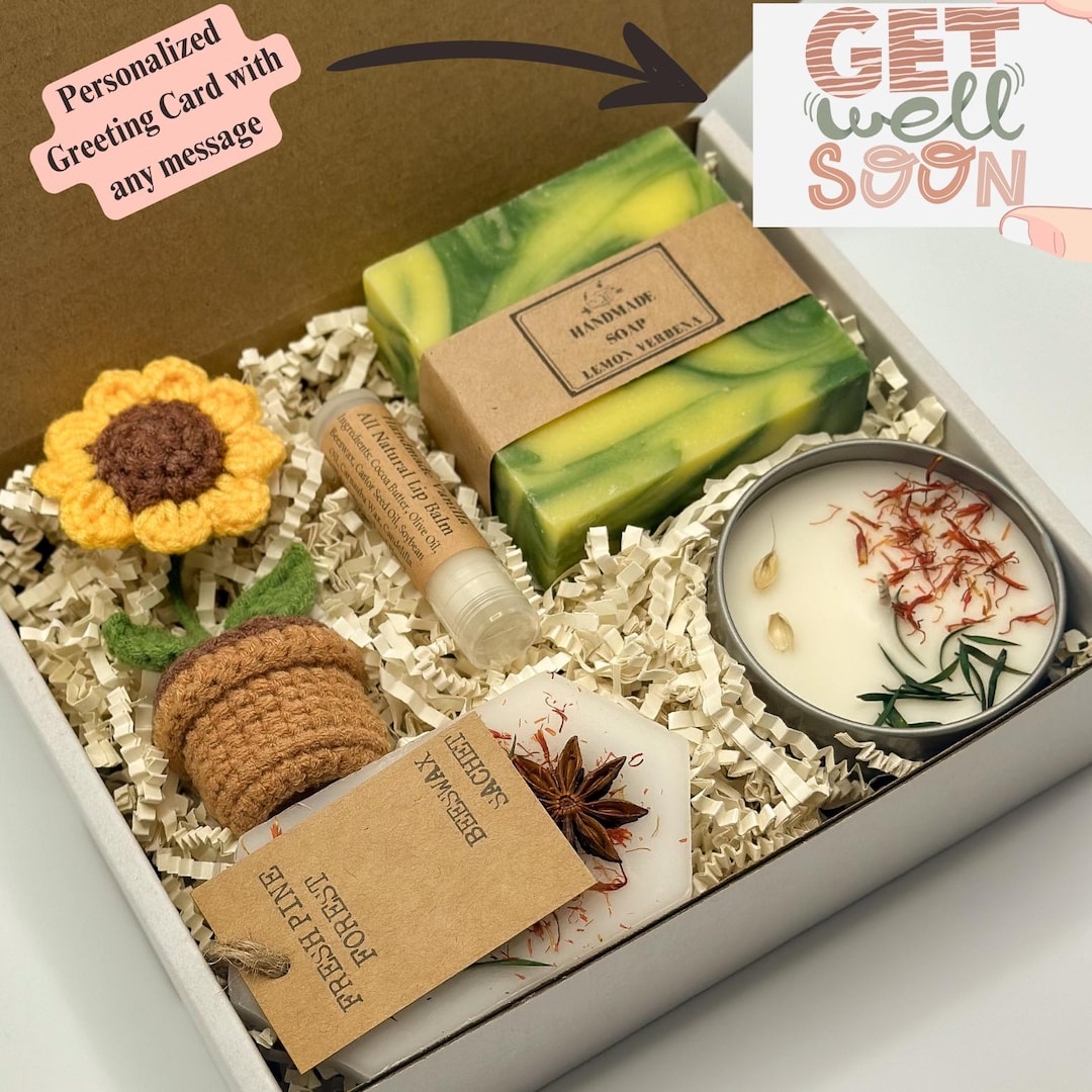 Sending Healing Vibes Gift Box, Get Well Soon Care Package for Women ...