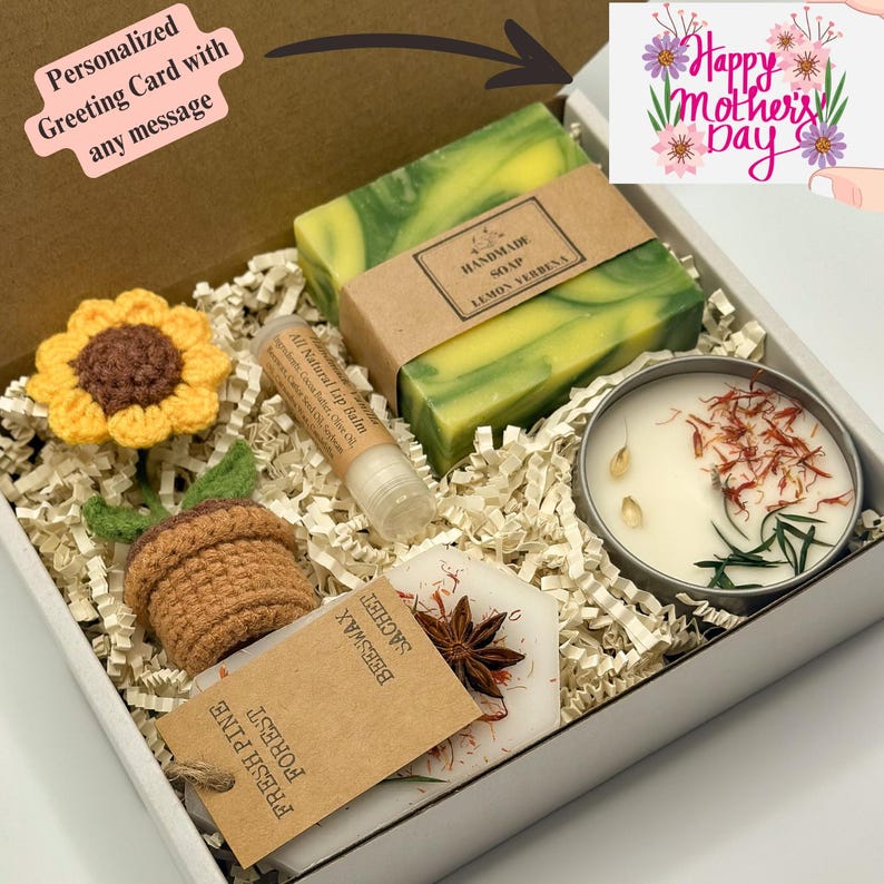 Spring Gift Box, Mothers Gift Basket, Mother's Day Gift Set, Gift Box ...