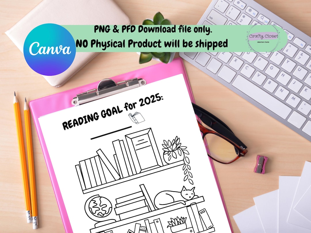 Bookshelf Reading Tracker Printable, Reading Log, Books Read Printable ...