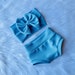Baby Blue Matching Bummies and Bow Set - Etsy