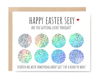 Naughty Easter Card - Etsy