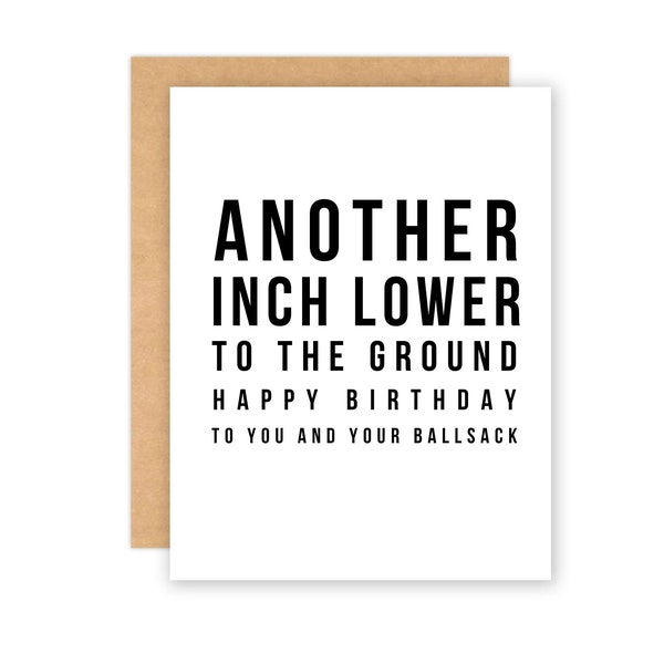 Birthday Ballsack Card - Etsy