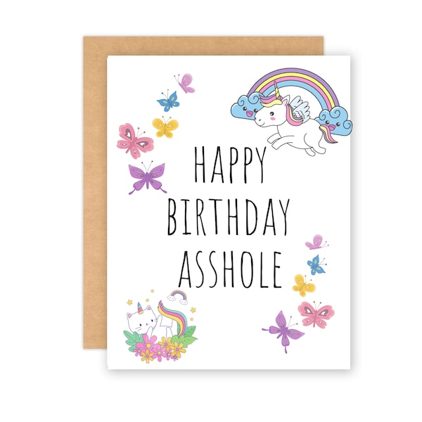 Happy Birthday Asshole Etsy