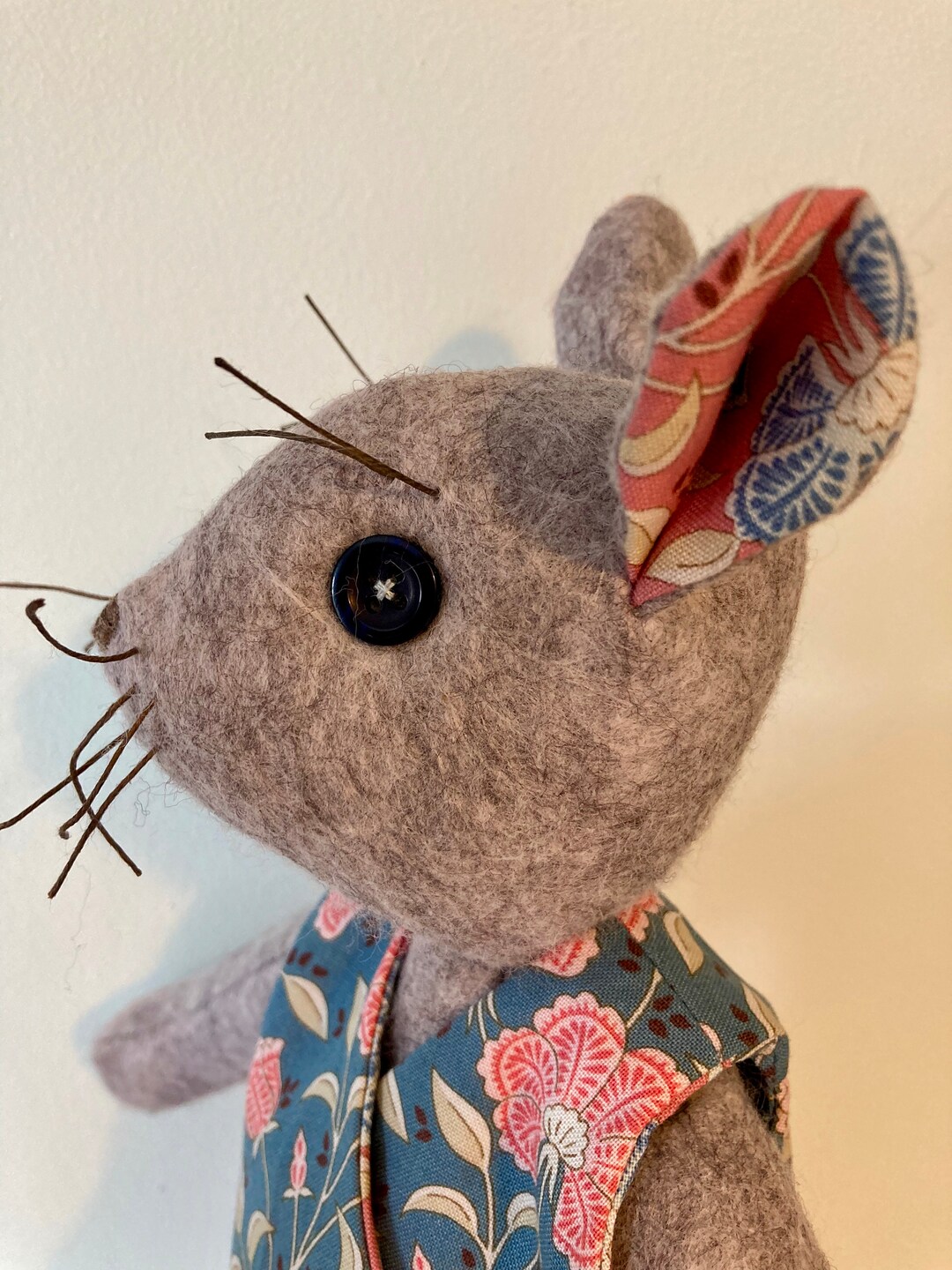 Handmade Felt Mouse Keepsake, Felt Stuffed Mouse, Ideal Gift for ...
