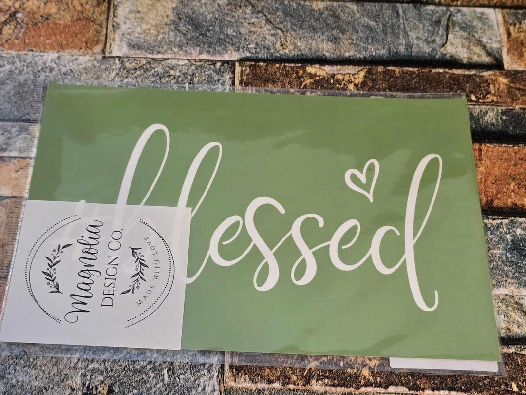 Retired-blessed Stencil - Etsy