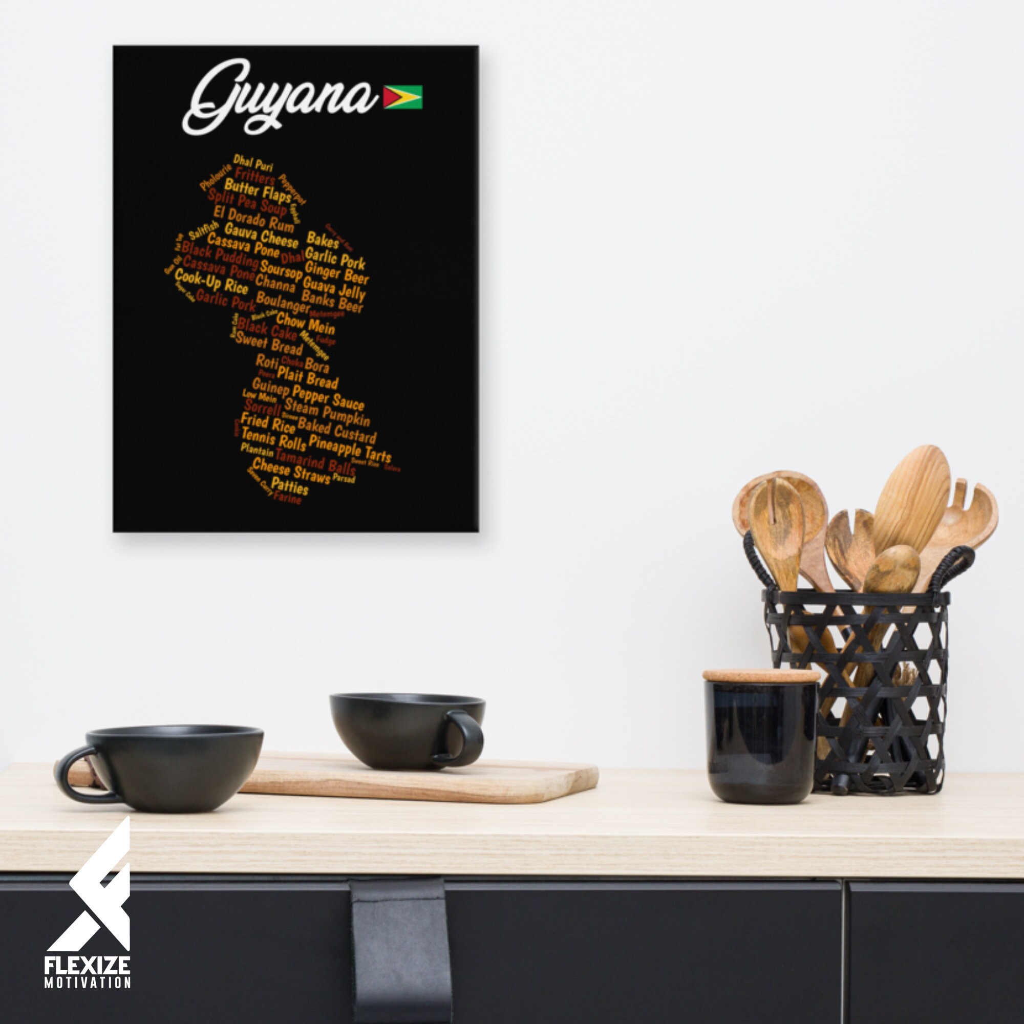 Guyanese Food Canvas Print: South American Cuisine Wall Art - Etsy