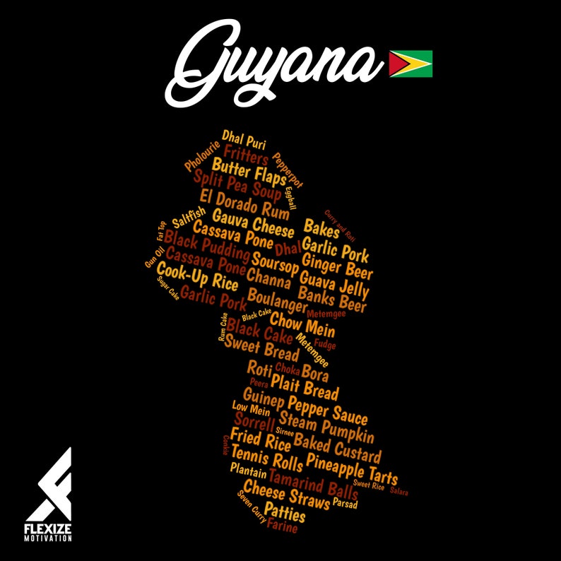 Guyanese Food Canvas Print: South American Cuisine Wall Art - Etsy