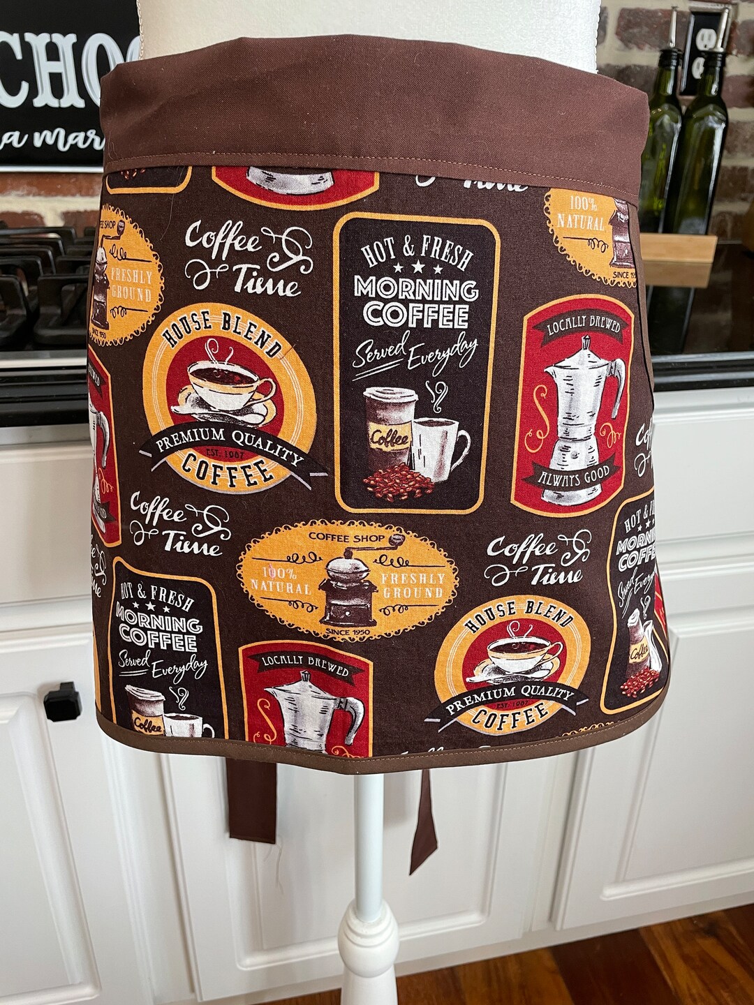 Half Apron, Vintage Peg Apron, Peg Apron, Ladies Apron, Apron With ...