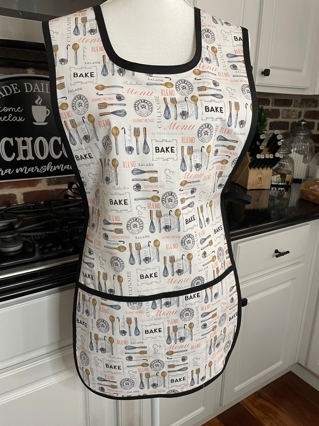 Vintage 1960s Cobbler Apron, Retro Kitchen Smock With Pockets - Etsy