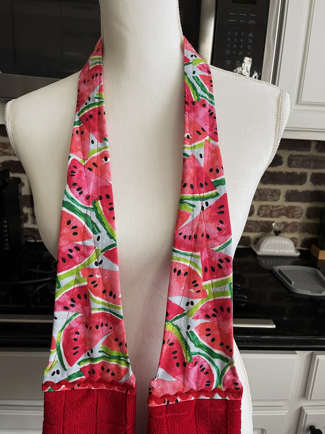 Watermelon Kitchen Towel Boa: Handmade Cotton Terrycloth Towel - Etsy