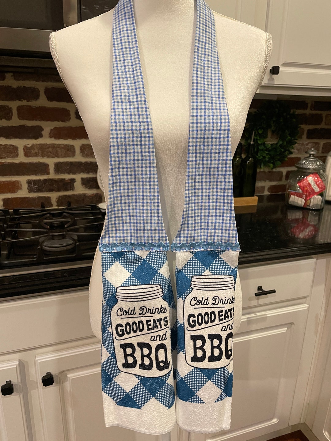 Don't Forget Dad Kitchen Towel Boa, Kitchen Towel Scarf, Blue Good Eats ...