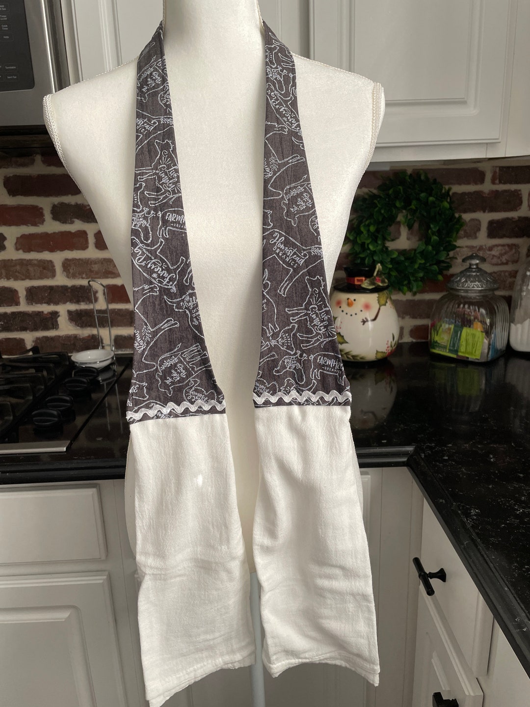 Towel Boa, Kitchen Towel Boa, Kitchen Towel Scarf, Farmhouse Towel Boa ...