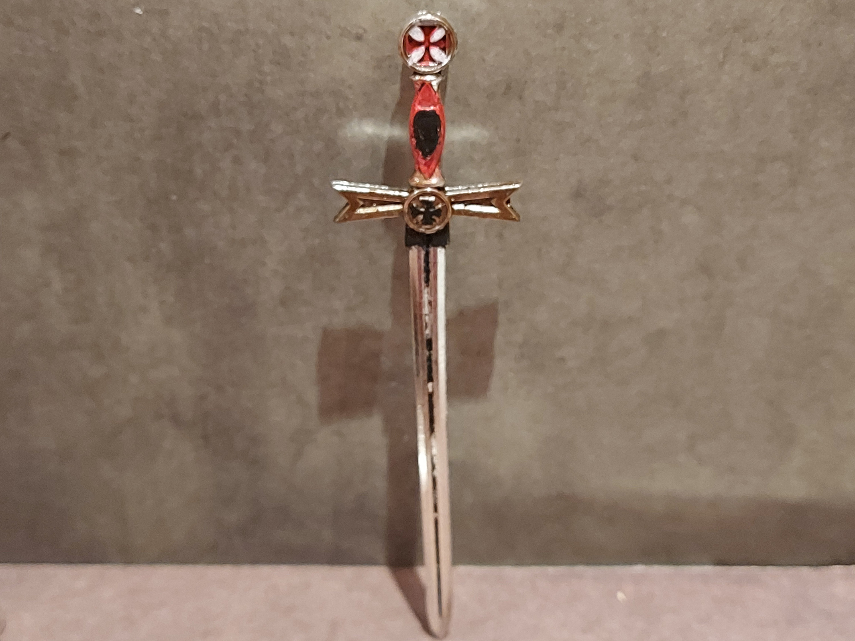 Dollhouse Medieval, Miniature Templar Sword, 1:12 Scale - Etsy