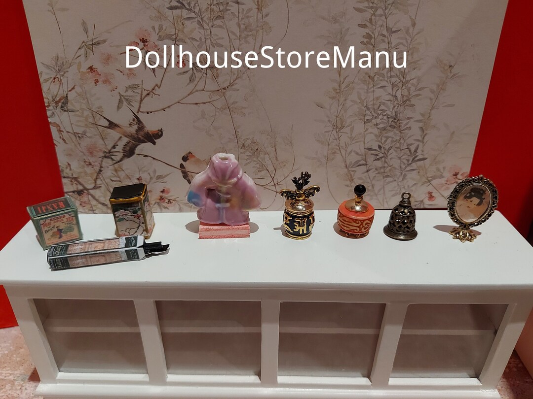 Dollhouse Japanese, Miniature Oriental Decor Set, 1:12 Scale - Etsy