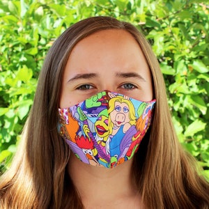 Muppet Face Mask, Cartoon Face Mask, Cotton Mask, Reusable Mask ...