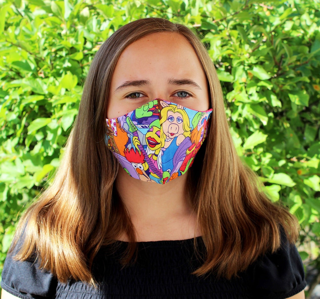 Muppet Face Mask, Cartoon Face Mask, Cotton Mask, Reusable Mask ...