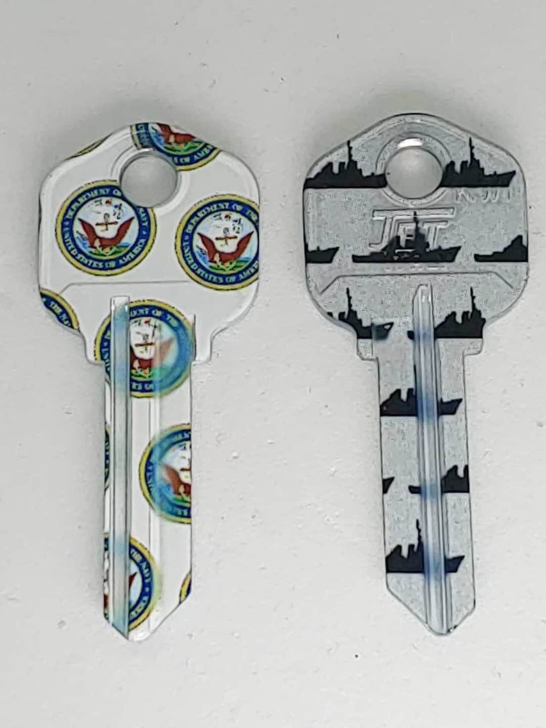 Kwikset Navy KW1 House Key - Etsy