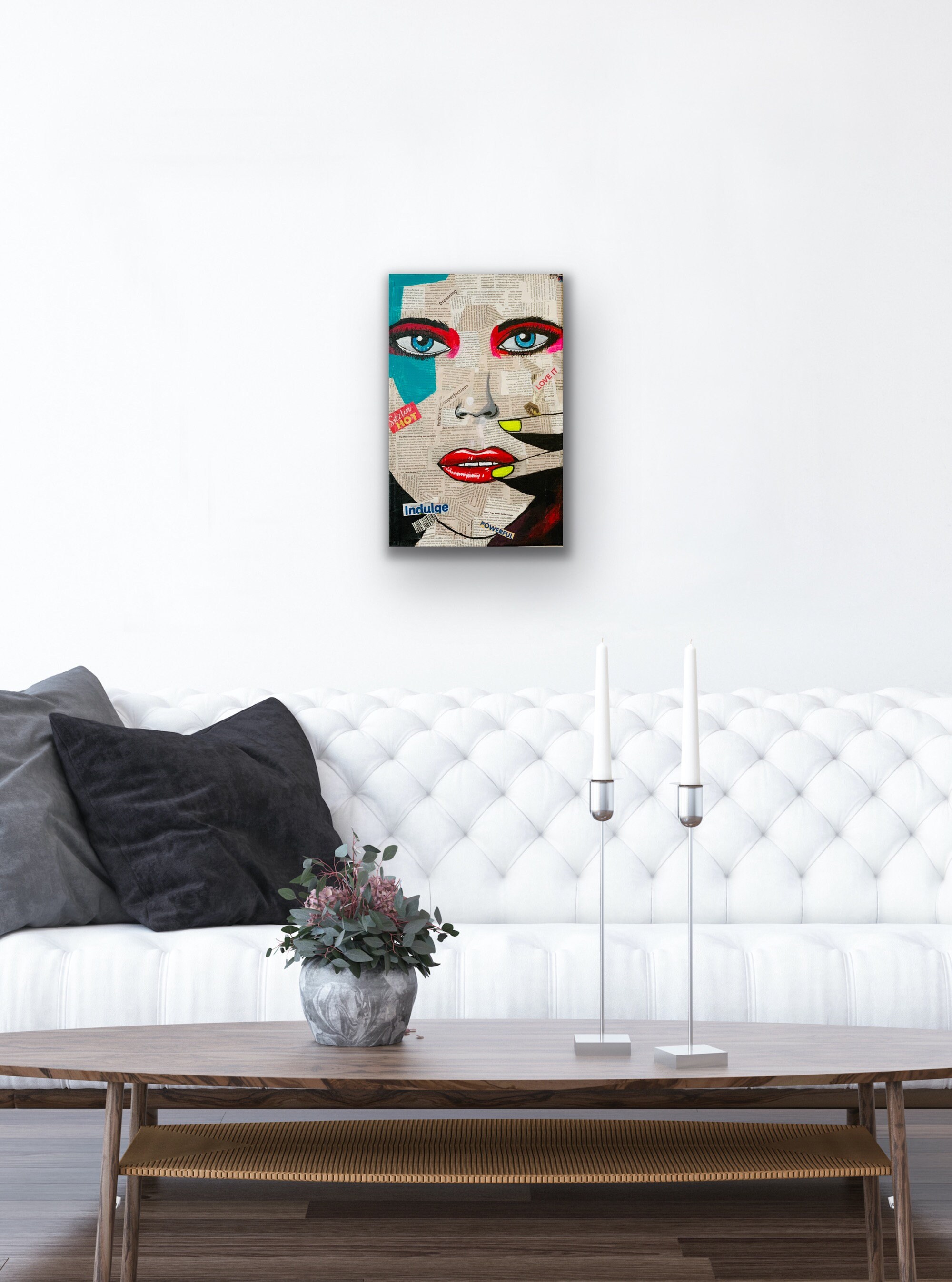 Read My Mind Handmade paintings Art Paintings Modern Art | Etsy