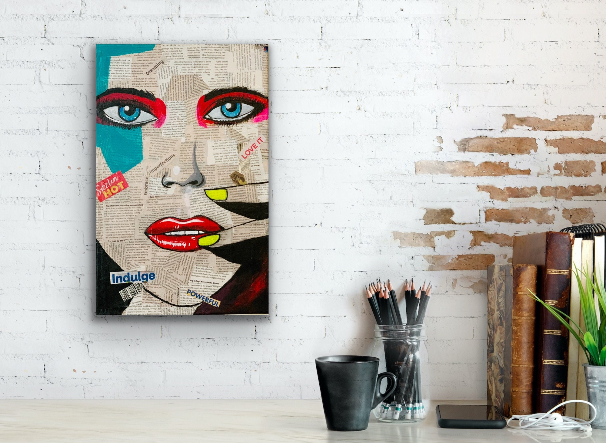 Read My Mind Handmade Paintings, Art, Paintings, Modern Art ...