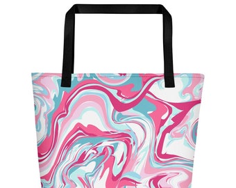 Colorful Tote Bag | Etsy