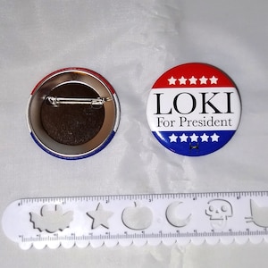 Loki for President Button - Etsy