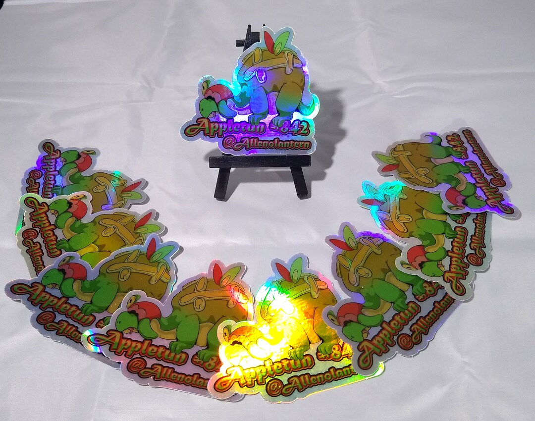 Appletun Holographic Sticker - Etsy