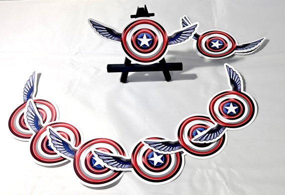 Sam Wilson Captain America Shield Sticker | Etsy