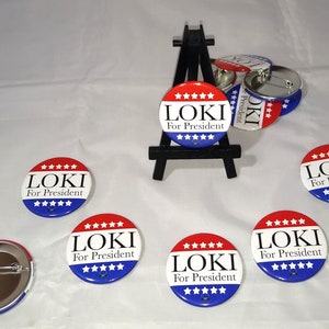 Loki for President Button - Etsy