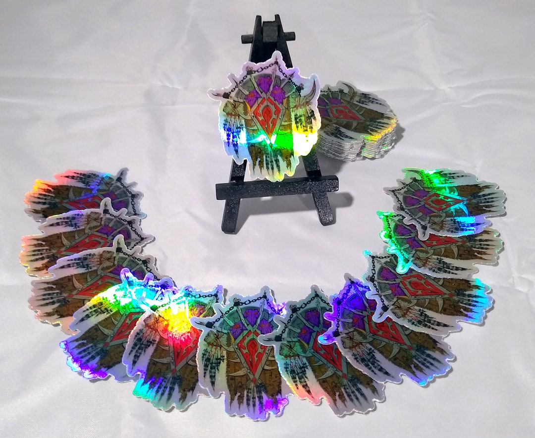 Horde Holographic Sticker : Water & UV Proof - Etsy