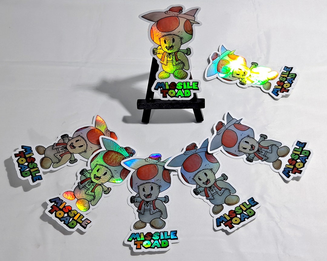 Missile Toad Holographic Sticker - Etsy