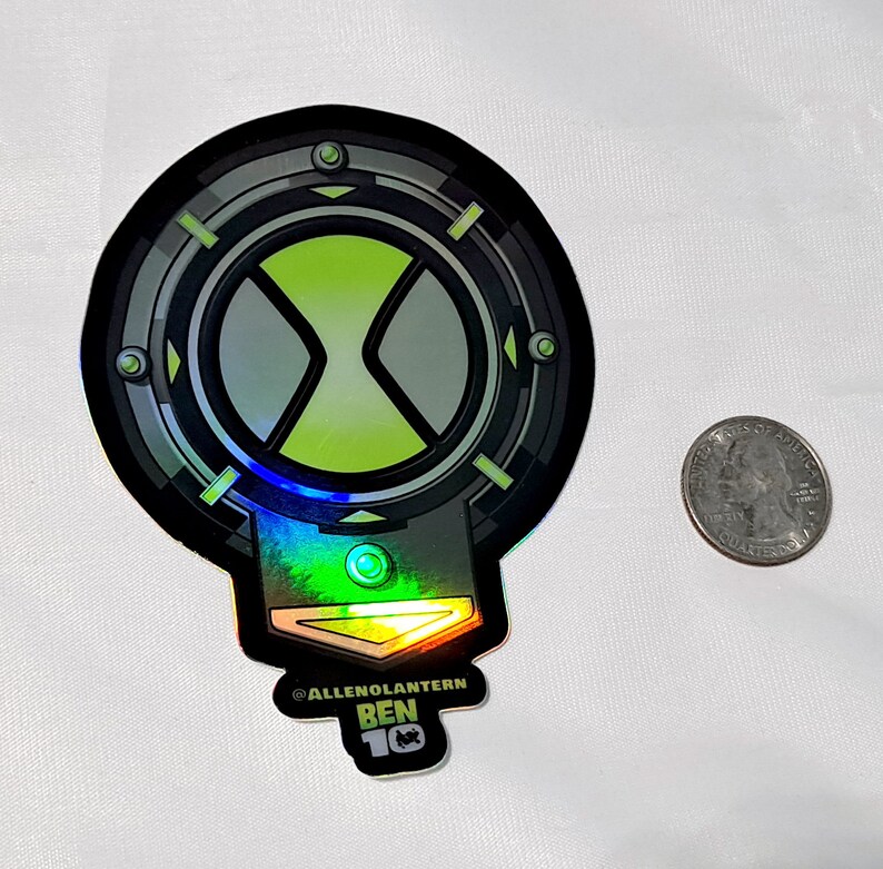 Ben 10 Omnitrix Holographic Sticker | Etsy