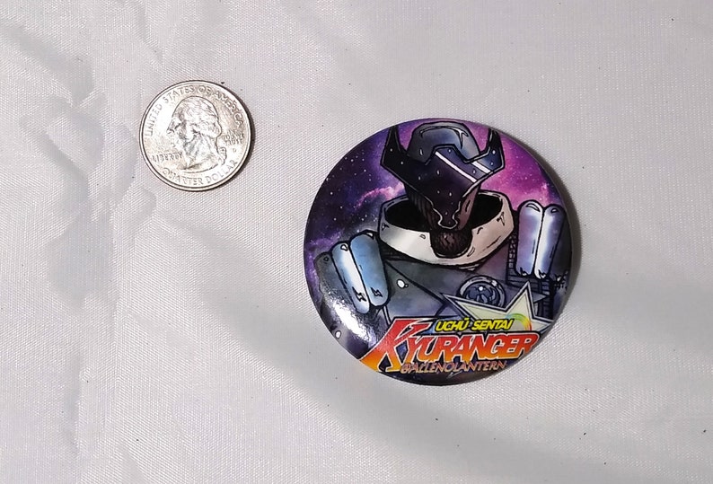 Kyuranger Oushi Black 2.25in Button - Etsy