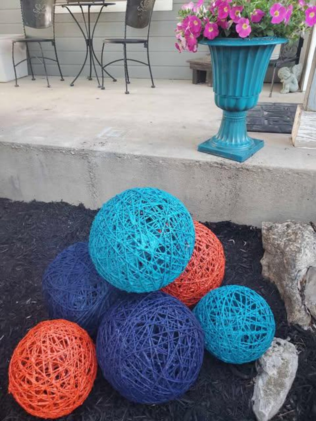 Cement Yard Spheres - Garden Art Decoration, Many Colors - Etsy