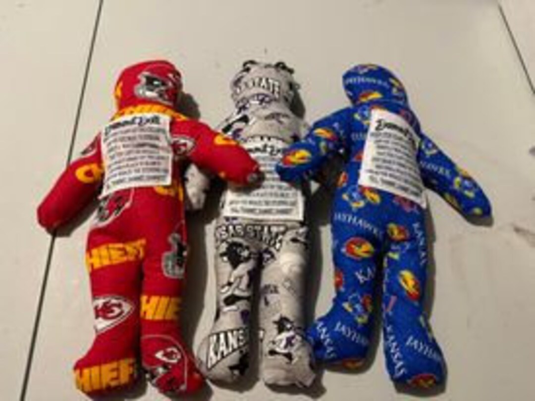 Dammit Doll Plushie Chiefs Football Kstate Wildcats KU Jayhawks Whack ...