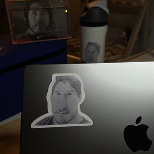 Markiplier Silly Long Face Meme Sticker - Handmade Waterproof Vinyl - Etsy