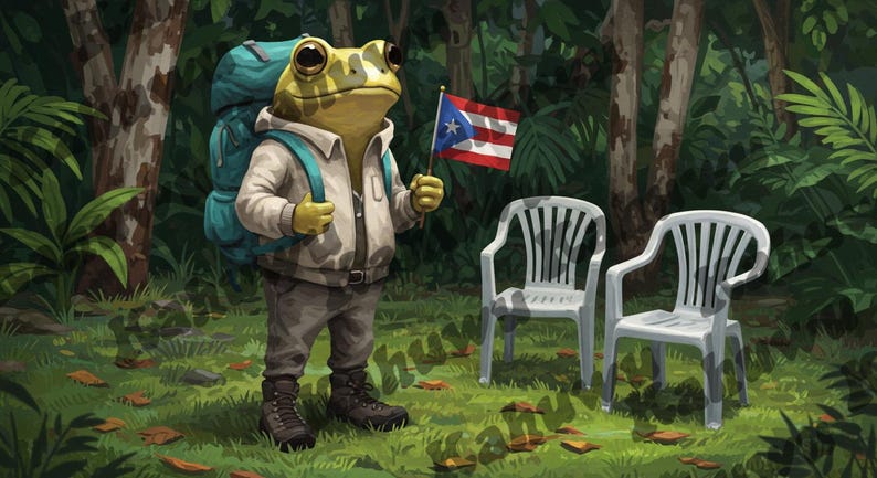 Concho Digital Print | Bad Bunny | Coquí With Puerto Rican Flag ...