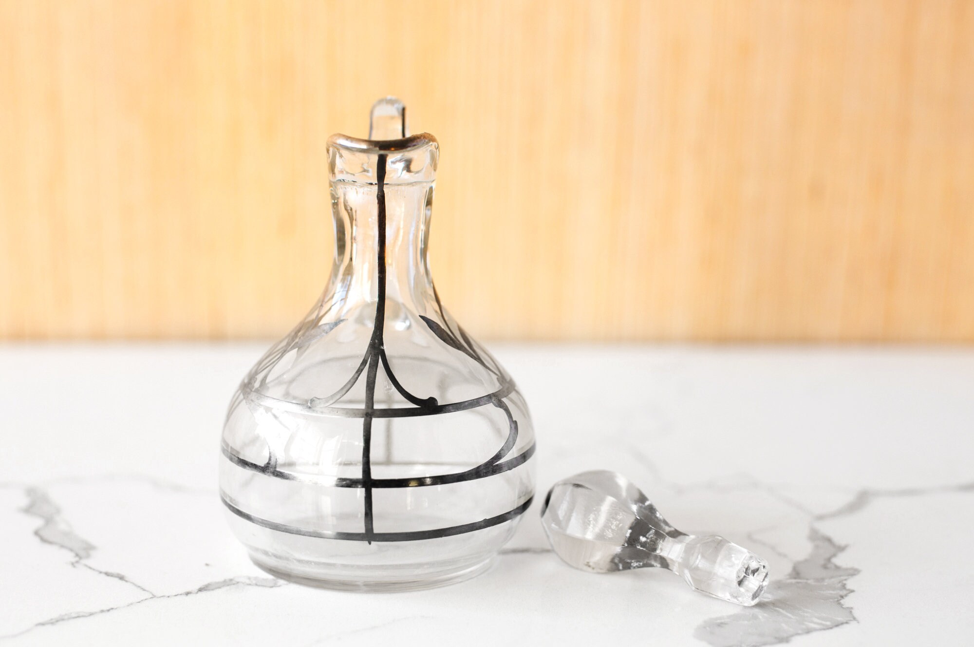 Cream Sugar Decanter Set / Art Deco / 1920's / Glass W | Etsy