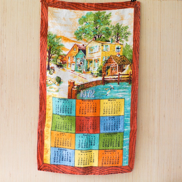 1972 Calendar - Etsy