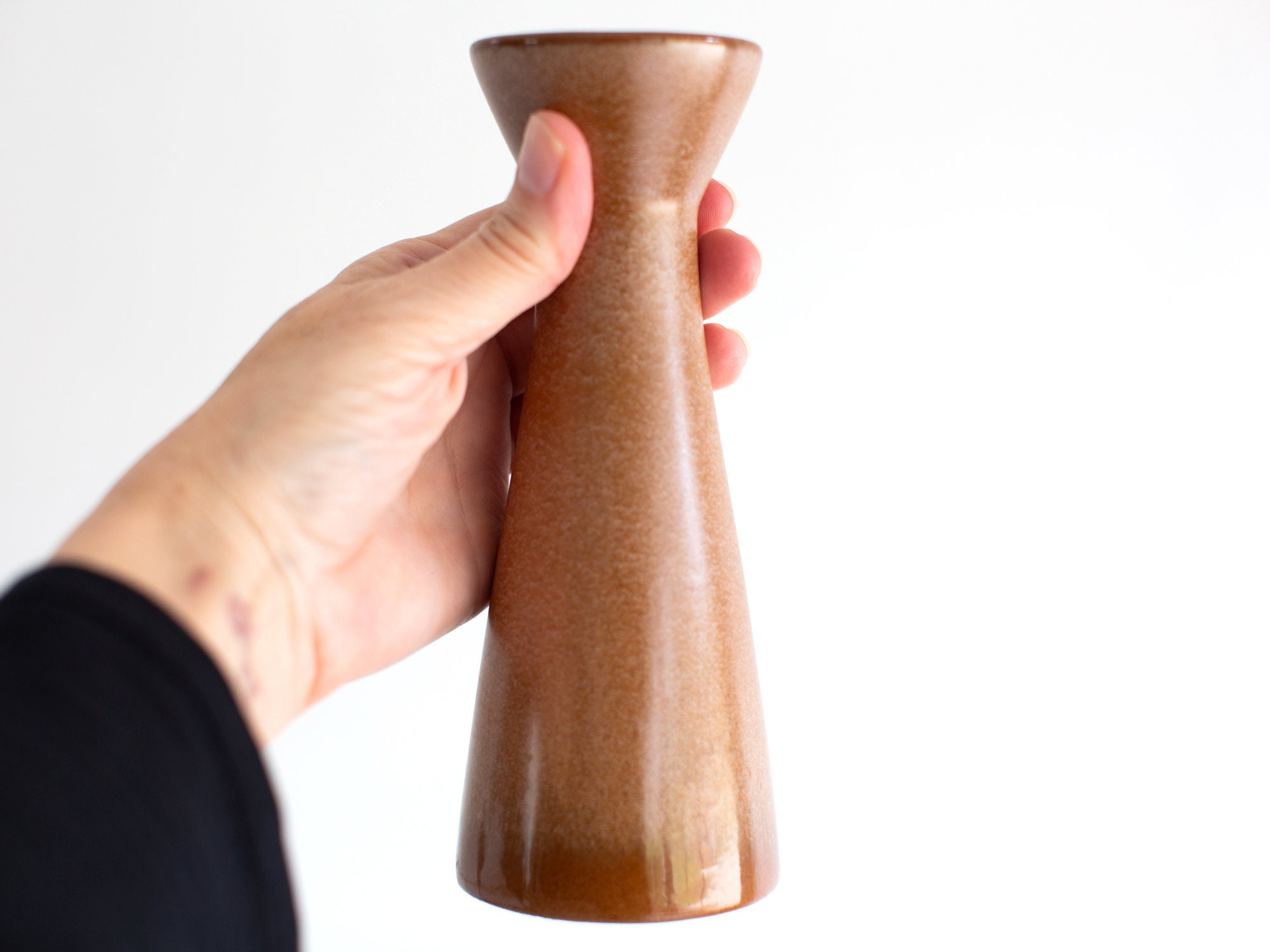 Vintage Frankoma Pottery 28 Vase / Warm Brown Bud Vase - Etsy