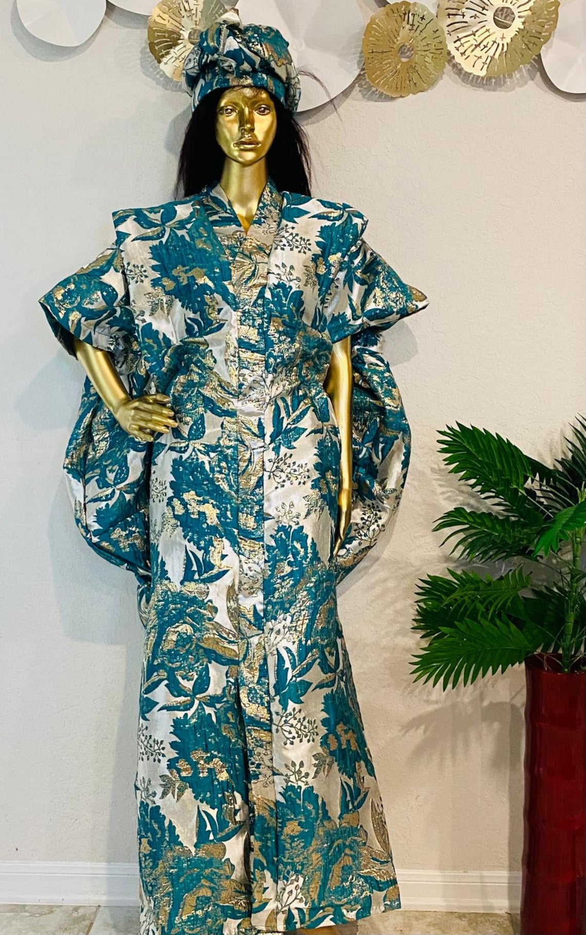 Brocade Damask Design Dress for Women - Etsy