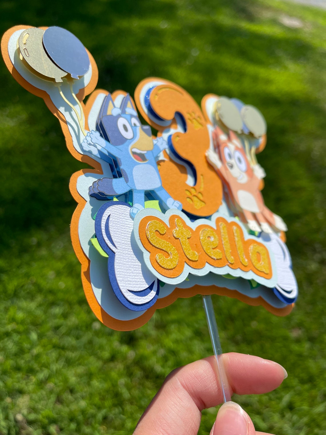 bingo-cake-topperbluey-and-bingo-cake-topper-etsy